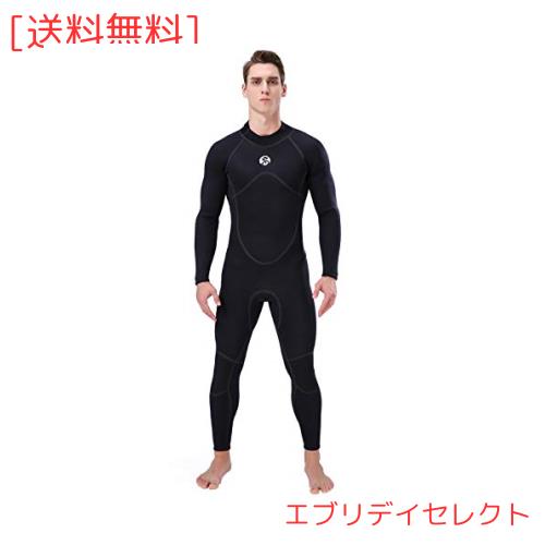 MORGEN SKY ウェットスーツ 3mm メンズ セミドライ ネオプレン 裏ジャージ フルスーツ バックジップ仕様 ダイビング サーフィン SUP 釣り