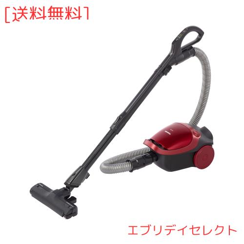 東芝 掃除機 紙パック式 キャニスター型クリーナー コード式 軽量コンパクト VC-PH9-R グランレッド