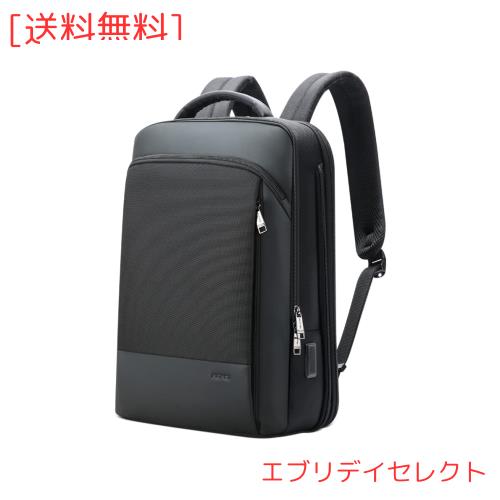 [BOPAI] リュックサックメンズ 盗難防止 デーバッグ usb充電ポート旅行リュック 23L大容量 ビジネスリュック 2WAY 通勤 防水リュック 容