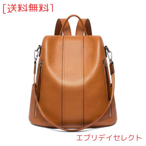 [Enmain] リュック レディース ショルダー 本革レザー 3way リュックサック おしゃれ 大人 防犯 防水 ビジネス 通勤 通学 旅行 カジュア