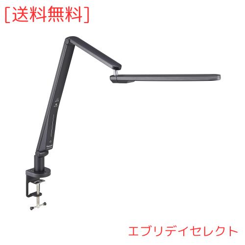 パナソニック LEDデスクライト クランプ型 パソコンくっきり光搭載 6ヶ所可動 器具光束550ルーメン JIS:A形相当 ブラック仕上 SQ-LC470-K