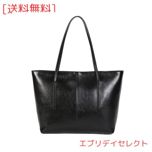 [Kyoei-Tech] トートバッグ レディース 本革トートバッグ レザー ハンドバッグ ビジネスバッグ 肩掛け シンプル A4 軽量 770g 大容量 台
