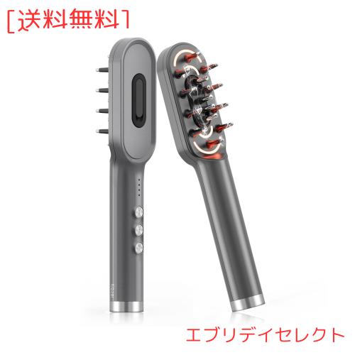Kiboer 電気ブラシ 美顔器 電動 頭皮ブラシ 頭皮ケア フェイスケア 1台両用 ems RF EP 微電流 光美容 ローションボックス付き 男女兼用