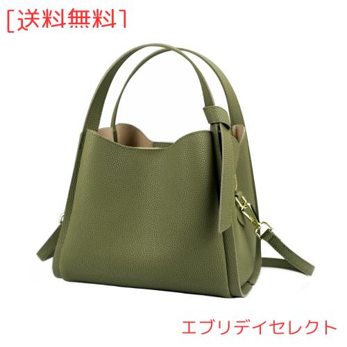 [Kyoei-Tech] ハンドバッグ レディース 高級本革 ショルダーバッグ レザーバッグ フォーマルバッグ 肩掛け 斜め掛け シルクスカーフ付き