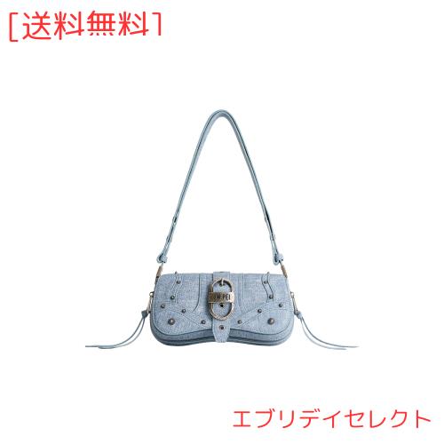 [JW PEI] Joy エンボスショルダーバッグ - エンボスブルー