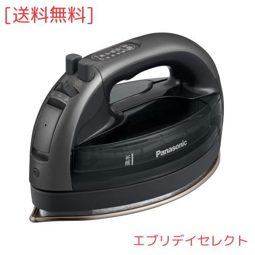 パナソニック(Panasonic) 【2023最新型 コードレス】パナソニック コードレススチーム Wヘッドアイロン ステンレス×ニッケルコート 除菌