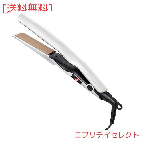 BAYATA ヘアアイロン シルクプロアイロン【瞬間水分蒸発しない・120℃〜230℃・マイナスイオン・海外対応】ストレート カール 2WAY 27mm 1