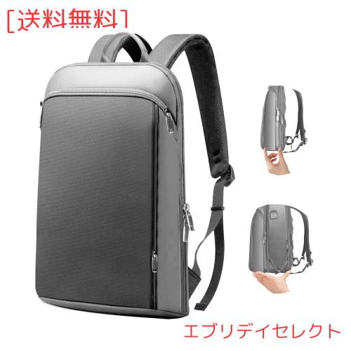 [ZINZ] 15 15.6 16インチ 薄型 拡張可能盗難防止 PC バックパック 大容量(13L-24L), 多機能 ラップトップ リュック USBポート防水 通勤