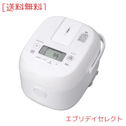 東芝(TOSHIBA) 炊飯器3合 一人暮らし IH rice cooker 玄米 保温白米24時間 RC-5ZXT(W)
