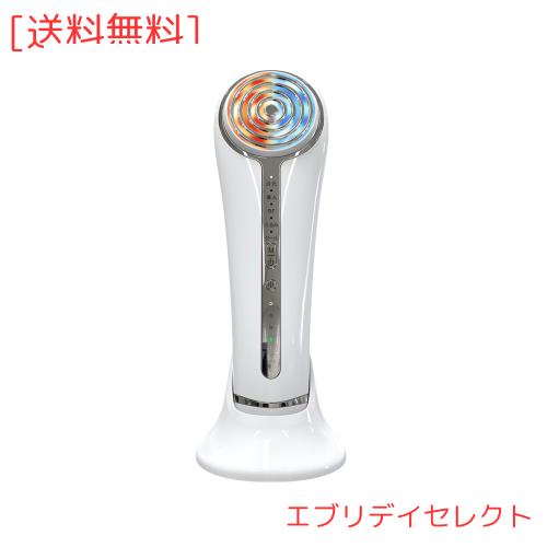 【2024年新モデル】 美顔器 RF美顔器 イオン導入 超音波美顔器 EMS 微電流 4色LED 光エステ 1台多役 イオン美顔器 5種類モード 3段階レベ