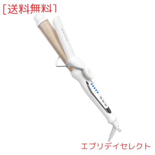 BAYATA コテ 32MM ヘアアイロン カールアイロン シルクプロコテ【瞬間水分蒸発しない・140℃〜220℃・マイナスイオン・海外対応】5段階温