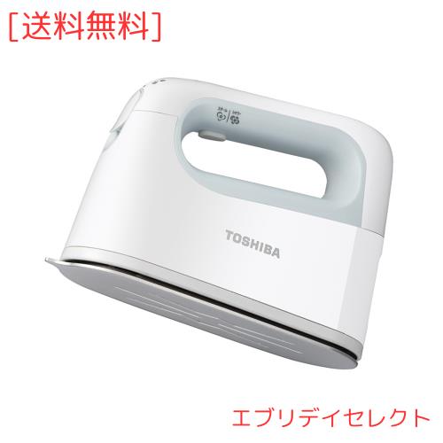 東芝 アイロン スチームアイロン コードレス 衣類スチーマー かけたまま 小型 約 0.69kg 最大約 14g/ 分 温度調節 3 段階 2Way TAS-X6-L