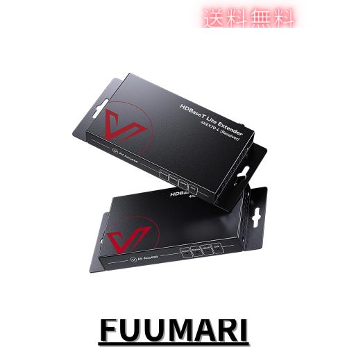 AV Access HDMI エクステンダー 4K@60Hz、HDMI lan エクステンダー， RJ45LAN 延長、最大サポート 70M イーサネット Cat6/Cat7 ネットワ