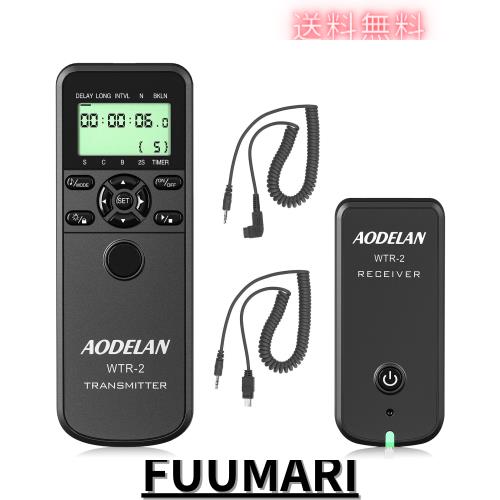 AODELAN WTR2 カメラ ワイヤレス シャッター リリース タイマー リモコン Sony a6400 a7III a9 a77 a99 A7 A7 II A7R IV A7R II A7RIII a