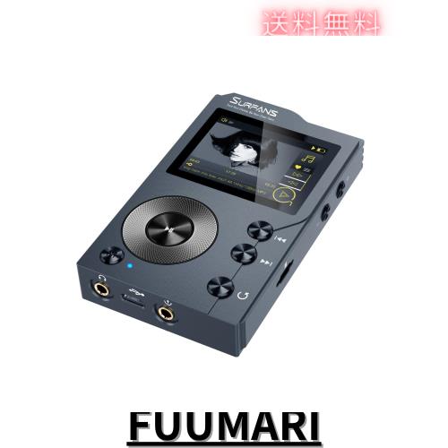Surfans F20 HiFi MP3プレーヤー ブルートゥース付き ロスレスDSDデジタルオーディオ音楽プレーヤー、 ポータブルオーディオプレーヤー 3