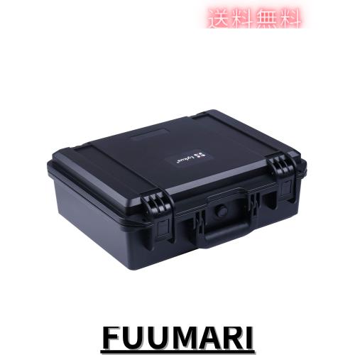 Lykus HC-3810 防水ケース 格子状カットスポンジが内蔵 内寸:38x28x13.5cm カメラ、ピストル、小型ドローン、ビデオカメラ、アクションカ