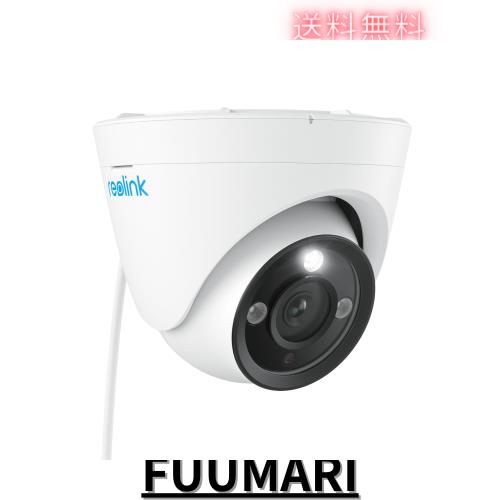 REOLINK 防犯カメラ 12MP PoE給電 有線接続 カラー暗視 AI検知 双方向音声 ONVIF対応 センサーライト付き H.265 IPカメラ 24/7常時録画