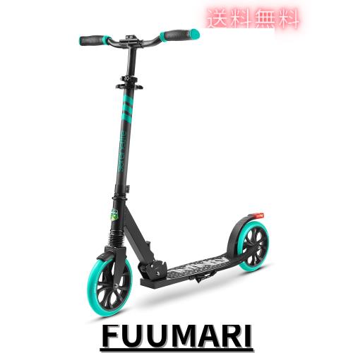 【SereneLife キックスクーター 折りたたみ式】 キックボード 3段階の高さに調節可能な折りたたみ式ハンドルバー 長さ調整可能のショルダ