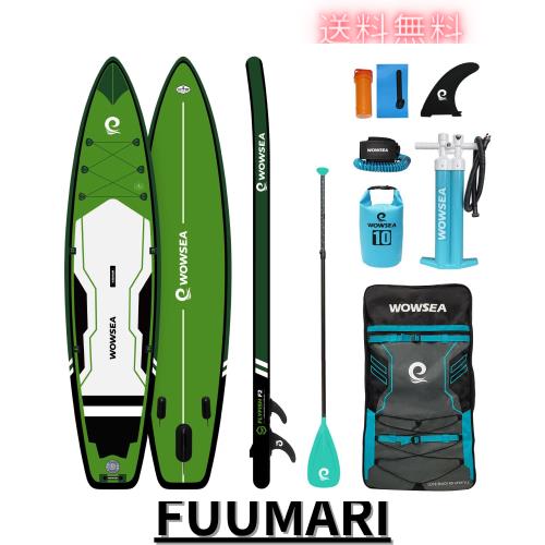 WOWSEA Flyfish F2 SUP サップ アップパドルボード サップボード 12’(365cm)×32”(81.5cm)×6”(15cm) グリーン パドルボード | レーシン