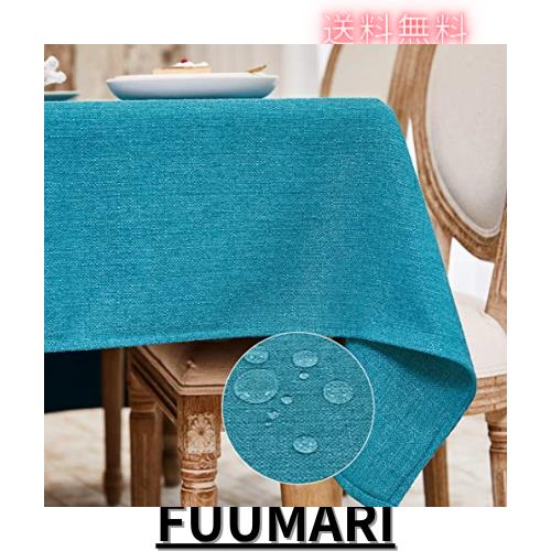 Waiter Tree テーブルクロス テーブルカバー 無地 防水マット 食卓カバー 長方形テーブル ブルー 140x240cmの通販はau ...
