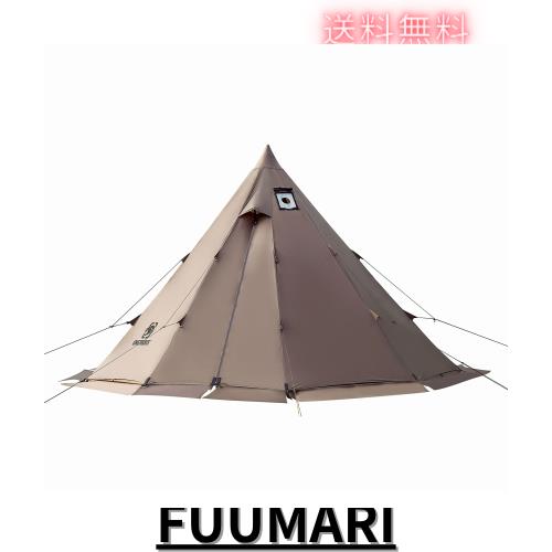 OneTigris Rock Fortressホットテント 2-6人用ワンポールテント 1本ポール付き ベンチレーション機能 耐水圧3000mm 大型サイズテント テ