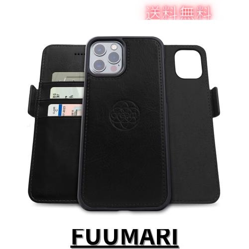 Dreem フィボナッチ（Fibonacci）2イン1 財布型ケース Apple iPhone 13 Pro用 - 高級ビーガンレザー製 マグネット着脱式 耐衝撃 携帯電話