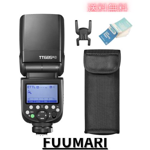 【Godox正規代理店】GODOX TT685II-C フラッシュストロボ E-TTL GN60 HSS 1 / 8000s 高速同期 Speedlite クリップオンストロボ 0.1〜2.6秒