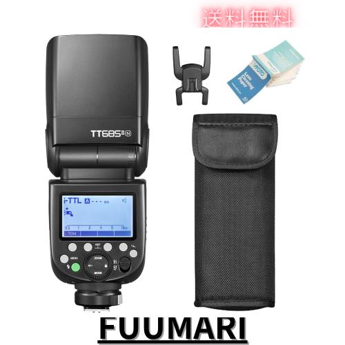 【Godox正規代理店】GODOX TT685II-N フラッシュストロボ i-TTL GN60 HSS 1 / 8000s 高速同期 Speedlite クリップオンストロボ 0.1〜2.6秒