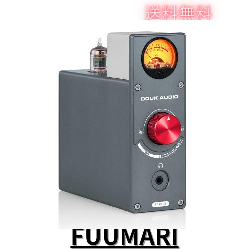Douk Audio T4 PLUS HiFi 5654 真空管 プリアンプ ステレオ ヘッドフォンアンプ VUメーター フォノプリアンプの ...