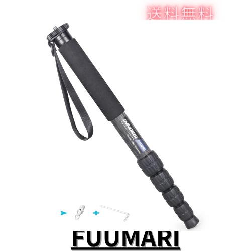 INNOREL 一脚 カメラ用 カーボン製 26lb/12kg耐荷重 5セクション伸縮可能 コンパクト 便利 軽量 旅行用（RM325C）