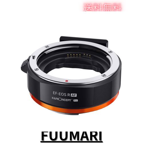 K＆F Concept 電子マウントアダプター EF-EOS R AF機能 オートフォーカス キヤノンEF/EF-Sマウントレンズ → キヤノンRFマウント装着 電子