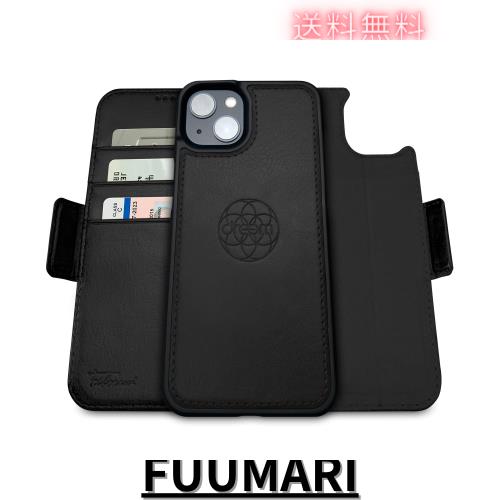 Dreem フィボナッチ（Fibonacci）2イン1 財布型ケース Apple iPhone 14 ＆ iPhone 16e用 - 高級ヴィーガンレザー製 マグネット着脱式 耐衝