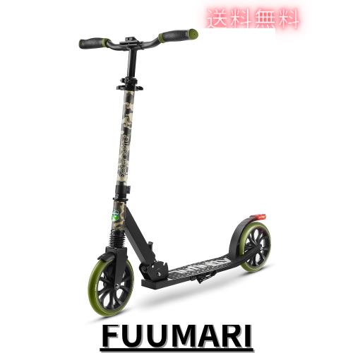 SereneLife 軽量で折りたたみ可能なキックスクーター 快適なTバーハンドルバー、ティーンと大人向けの調節可能なスクーター、耐衝撃性ホ