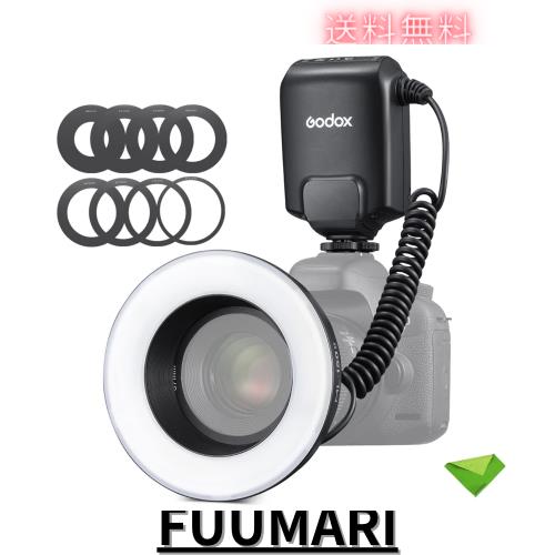 Godox ML-150II マクロ LED リング フラッシュ スピードライト GN12 0.1-2s リサイクル時間 5800K±200K ソニー キャノン ニコン 富士 オ