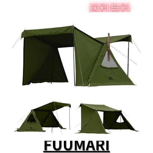 GOGlamping G・G PUP 2.0パップテントTC 1人用 【メッシュ/耐熱シート三角窓】 ソロテント ポリコットンテント【アルミポール+スカート付