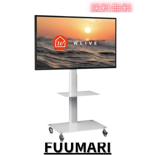 WLIVE テレビスタンド 壁寄せテレビスタンド 30-65インチ対応 キャスター付き 壁寄せ VESA規格 横100-600mm 縦100-400mm tvスタンド 液晶