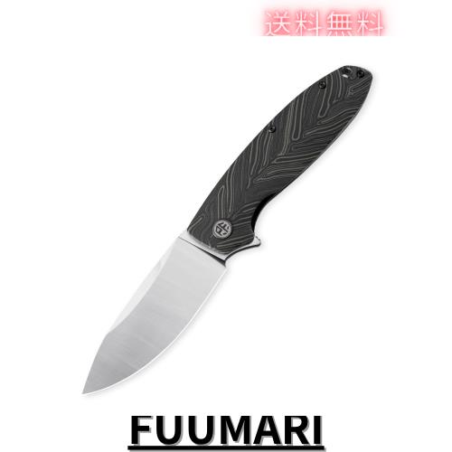 Petrified fish PFB01 Terra 折りたたみナイフ3.54インチD 2サテンブレードスチールMicartaハンドルEDCアウトドアキャンプ用ポケット折り