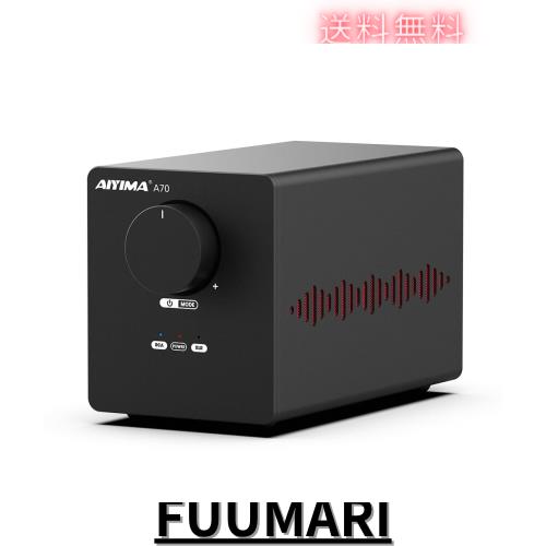 AIYIMA A70 PFFB付きバランスステレオアンプ、TPA3255 デスクトップ・ホームシアター用2チャンネルクラスDアンプ ブックシェルフ型スピー