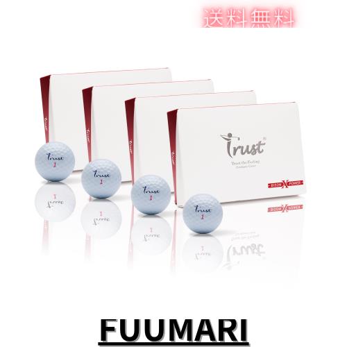 TrustトラストゴルフボールBison X Power 飛ぶ 圧倒的な飛距離 狙ったところに止まる 心地よい手応え ウレタンカバー3ピース ヘッドスピ