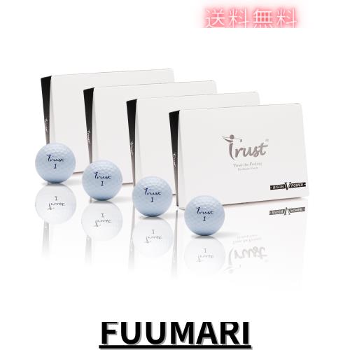 TrustトラストゴルフボールBison V Power 飛ぶ 圧倒的な飛距離 狙ったところに止まる 心地よい手応え ウレタンカバー3ピース ヘッドスピ