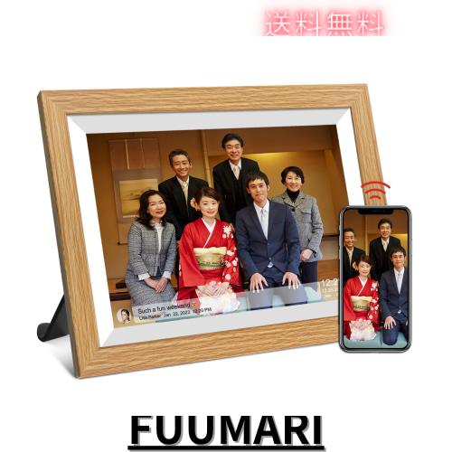 32GBデジタルフォトフレーム WiFi 10.1インチ スマートデジタルフォトフレーム 1280x800 IPS HD タッチスクリーン、自動回転、スライドシ