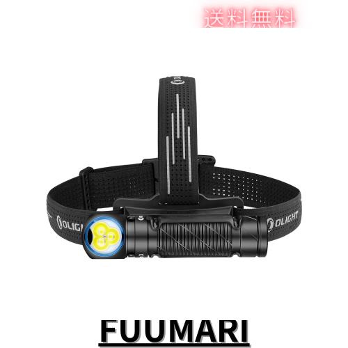 OLIGHT(オーライト) Perun 3 LED ヘッドライト 充電式 懐中電灯 ヘルメットライト フラッシュライト head lamp ledライト 白＆赤 3000ル