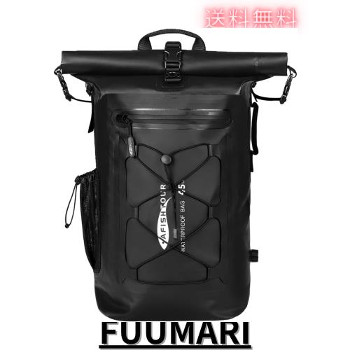 [AFISHTOUR] 45Lは男性と女性のための防水バックパックです。カヤック、ラフティング、ボート、ビーチなどで使用するためのロールトップ