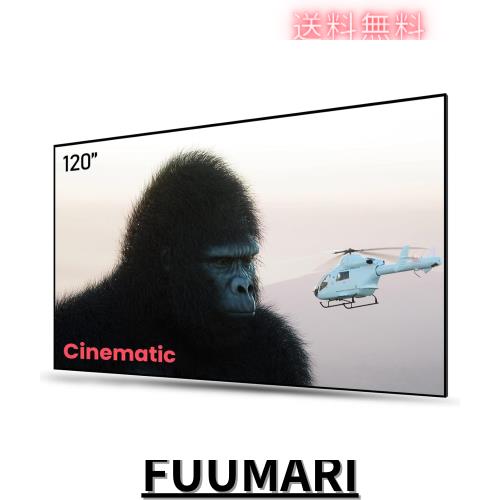 AWOL VISION プロジェクター ALR スクリーン 120インチ 16:9 壁掛け式 ホームシアター対応 4K 8K 3D対応 フレネル スクリーン95%環境光抵