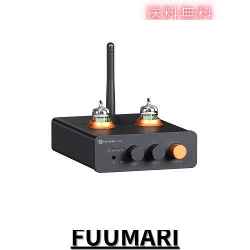 Fosi Audio GR40 真空管プリアンプ DAC付き ステレオヘッドフォンアンプ 3.5mm ホームオーディオ アクティブスピーカー/ヘッドフォン用