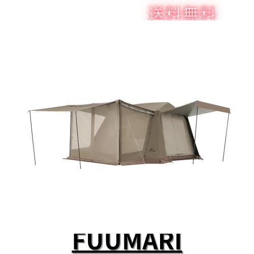 Naturehike公式ショップ ワンタッチ テント Ti Black新型素材 UPF12500+ 拡張キャノピー キャンプ ロッジ型 設営簡単 uvカット 自立式 ２