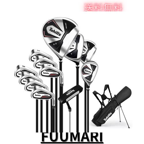 Tohills [カーボン製] 12本組ゴルフセット | 専用キャリーバッグ付き（ローポジションパター搭載）