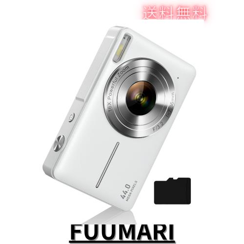 CAMKORY デジカメ デジタルカメラ 4400万画素 1080P動画撮影 オートフォーカス 近接撮影 手ブレ補正 2.4インチ大画面 予備電池 軽量 修学