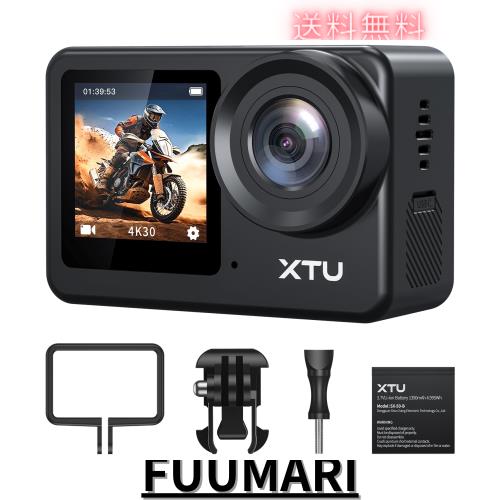 XTU S6 アクションカメラ 4K 20MP【Ambarella H22 CPU＆SONY IMX386 センサー】アクションカム SuperSmooth手ぶれ補正4.0 スポーツカメラ