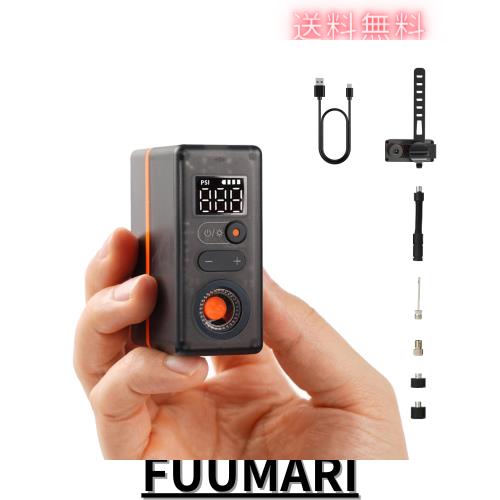 FLEXTAILGEAR TINY TIRE PUMP ACS 自転車ポンプ 車 空気入れ 電動くうき入れ 車120 PSI 圧力ゲージ テールライトデザイン TYPE-C タイプ